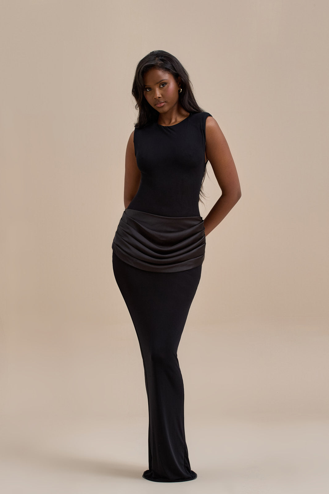 Eman | Satin Maxi Dress